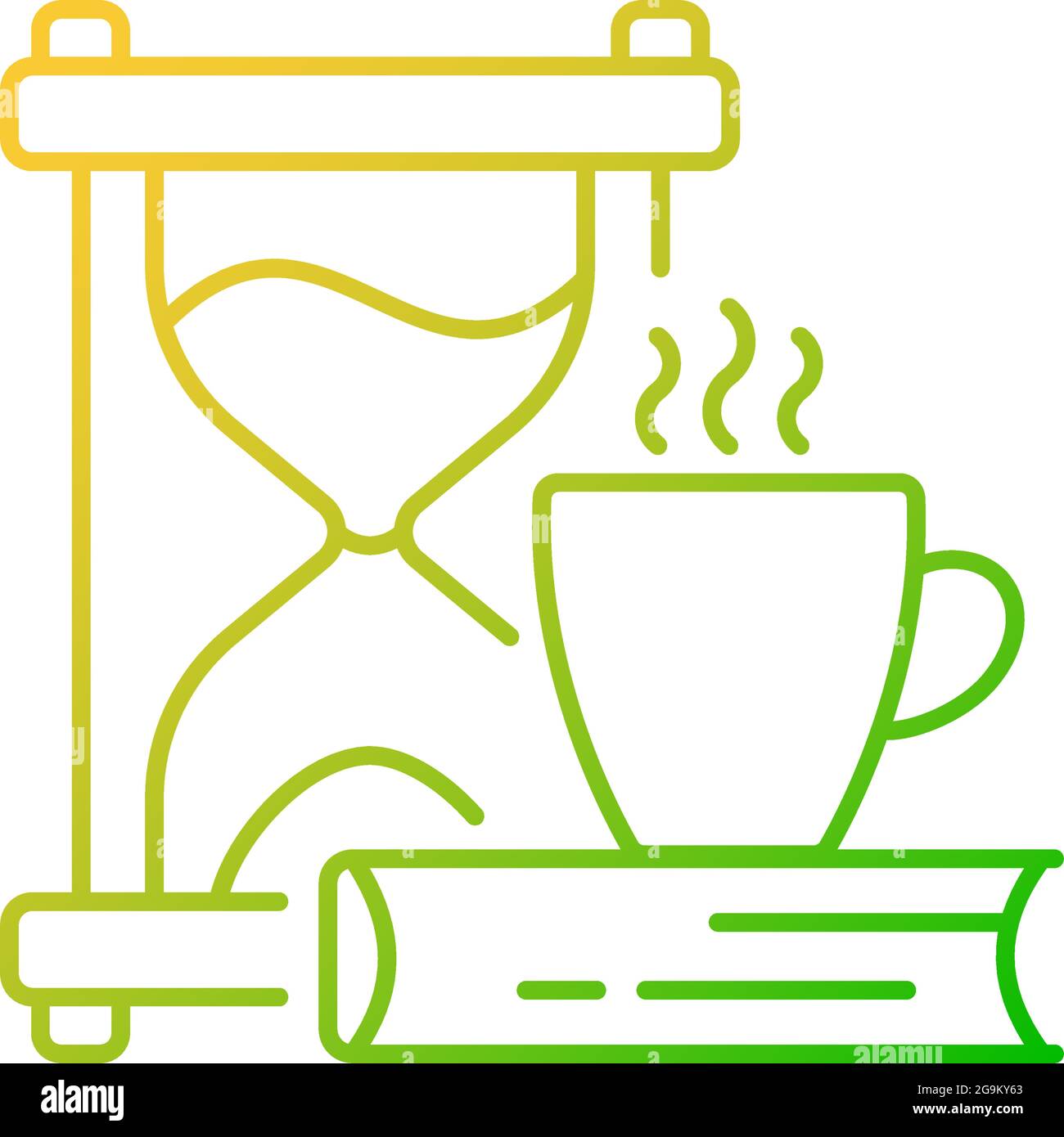 Slow living gradient linear vector icon Stock Vector Image & Art - Alamy
