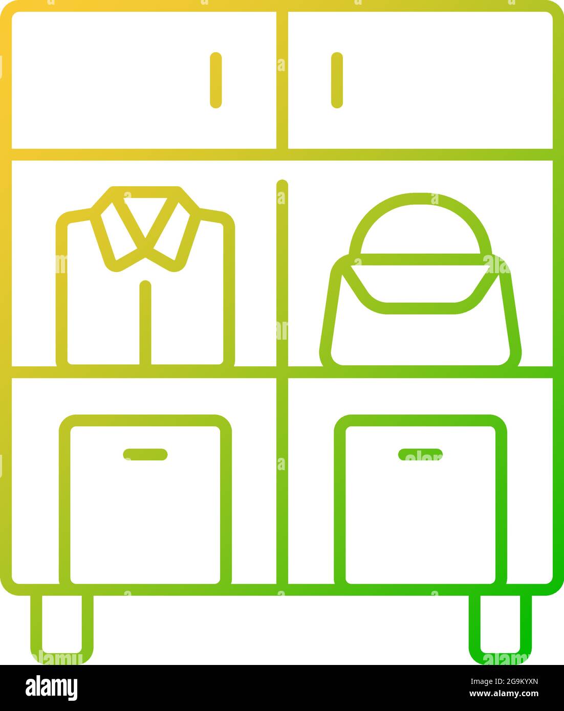 Home organization gradient linear vector icon Stock Vector Image & Art ...