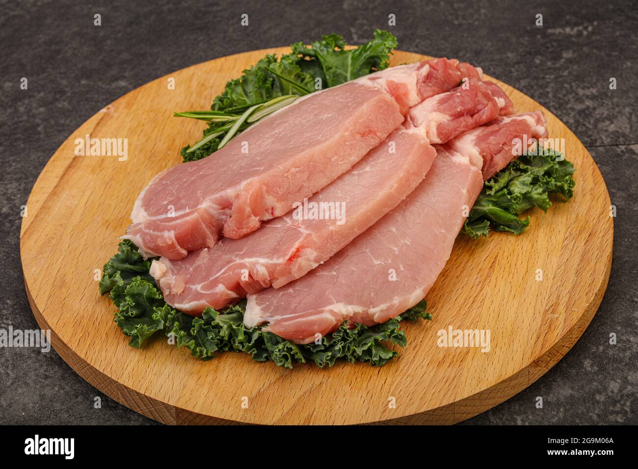 Raw pork meat steak for cooking Stock Photo - Alamy