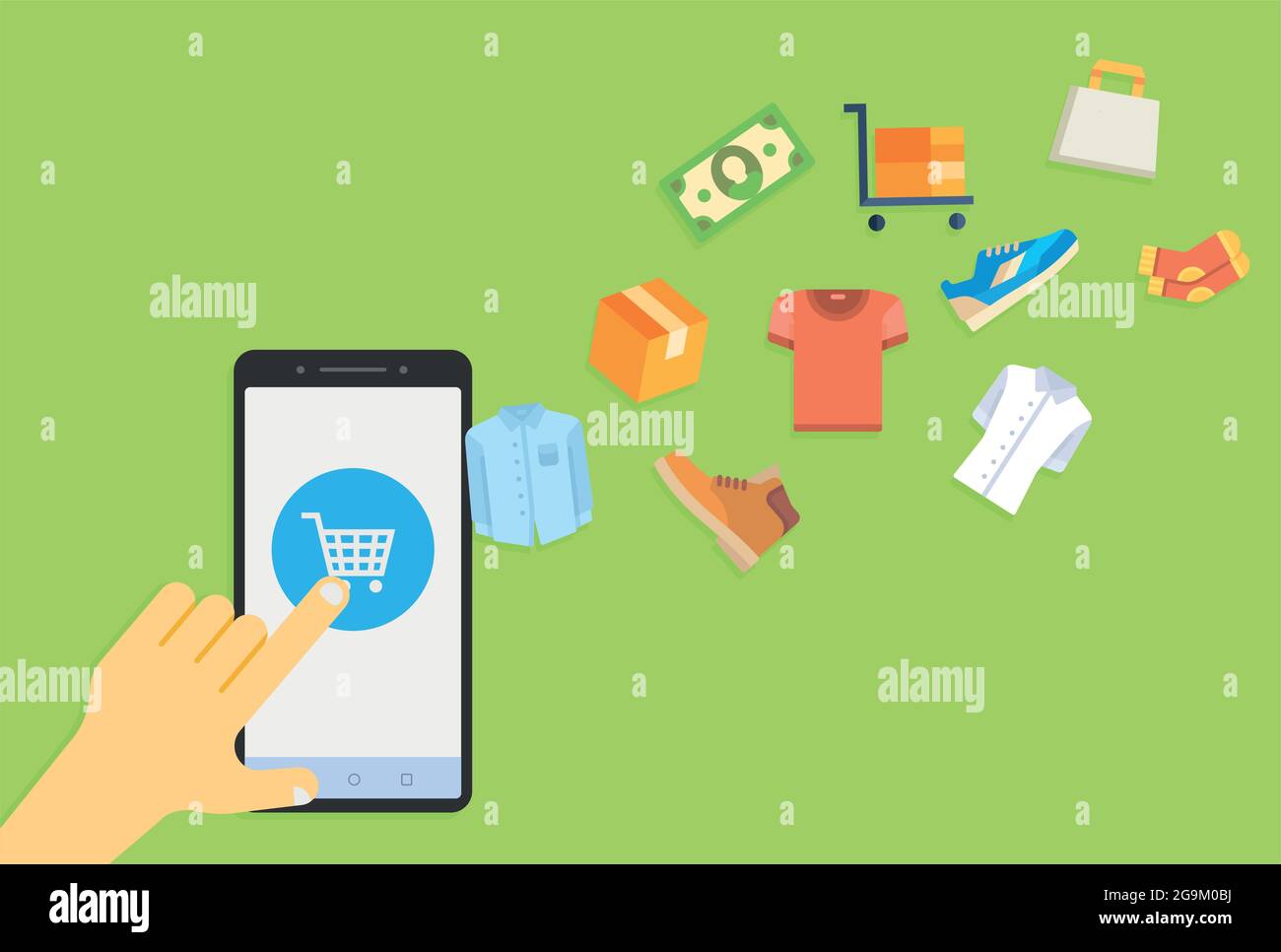 Buy consumer goods Stock Vector Images - Alamy
