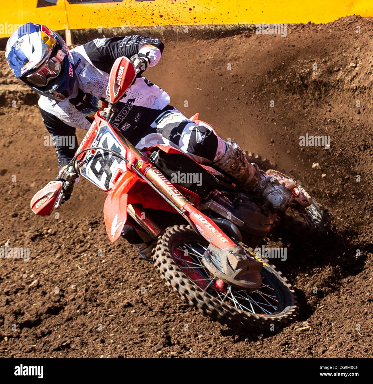 JUL 24 2021 Washougal, WA USA Team Honda HRC Ken Roczen(94) coming out ...