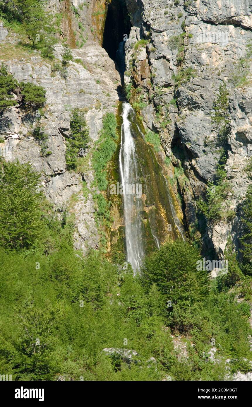 Grunas Waterfall is a picturesque site inside the National Park of ...