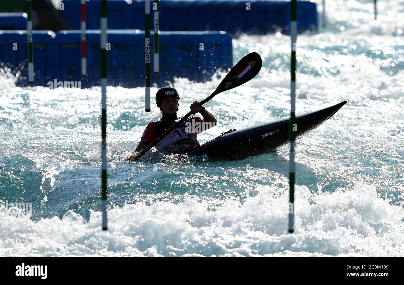 Netherland's Luuka Jones during the Women's Kayak Final at the Kasai ...