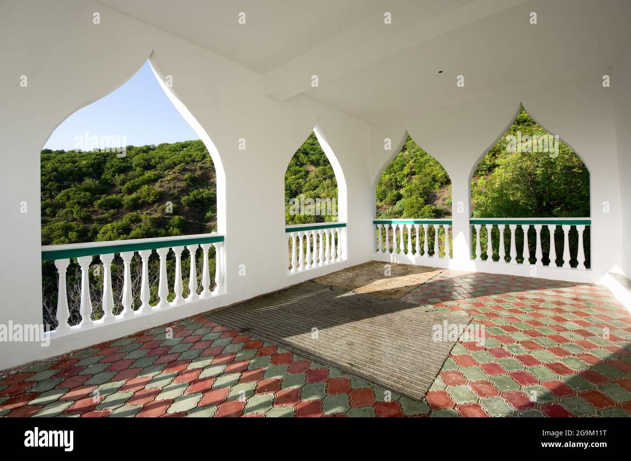 arab arcade (flaming or inflected arch) of Bektashi Tekke around Drisht ...