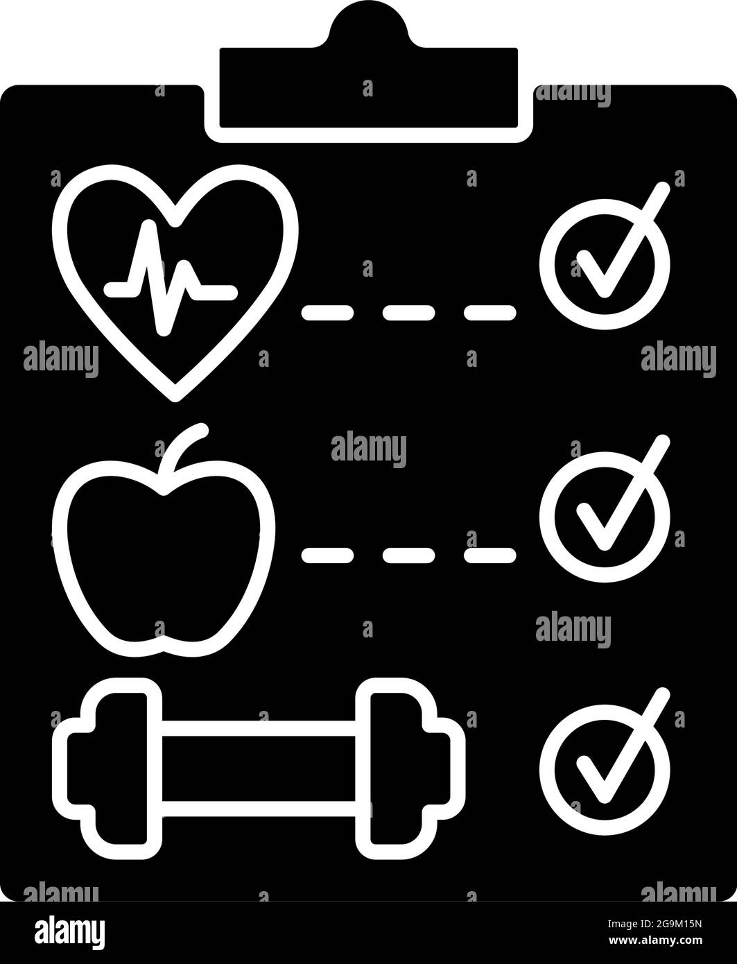 Wellness program black glyph icon Stock Vector Image & Art - Alamy