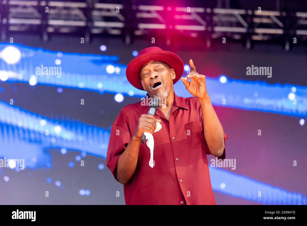 Alexander O'Neal performing at the Soultasia music festival in Maldon ...