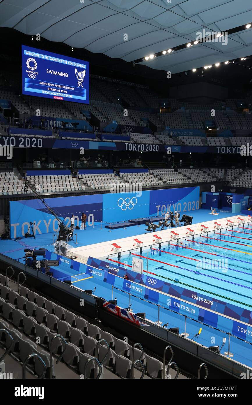 Tokyo, Japan. 27th July, 2021. General view Swimming : General view of ...