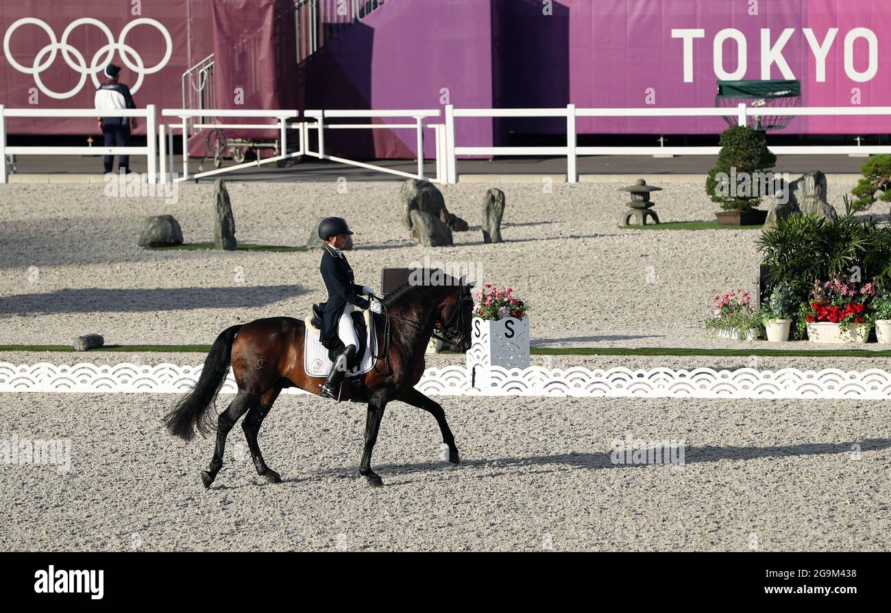 Tokyo, Japan. 27th July, 2021. Equestrian Sport/Dressage: Olympia, Team ...