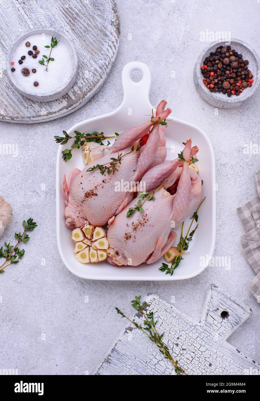 Fresh quail meat hi-res stock photography and images - Alamy