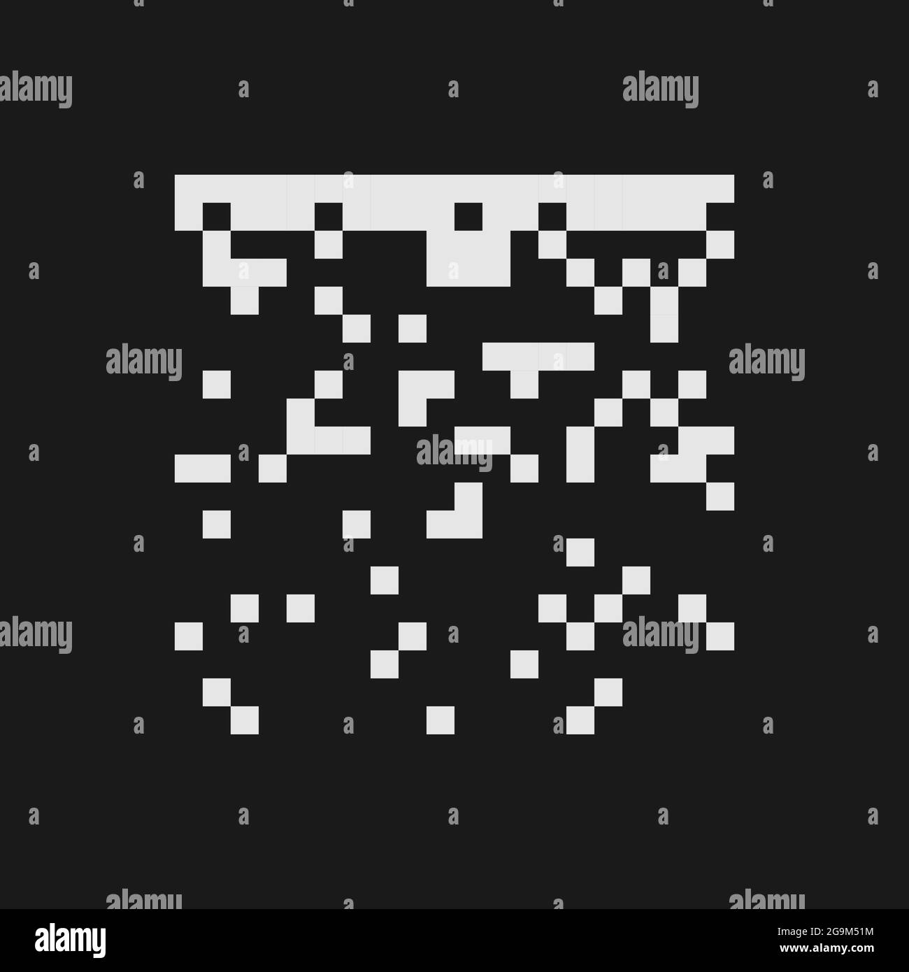 Retrofuturistic pixel 8 bit pattern. Digital cyber retro design element ...
