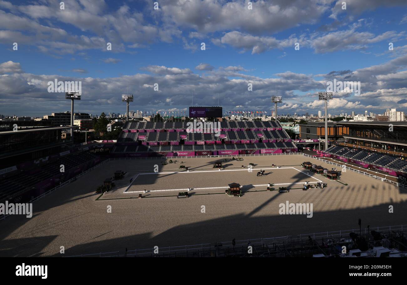 Tokyo, Japan. 27th July, 2021. Equestrian Sport/Dressage: Olympia, Team ...