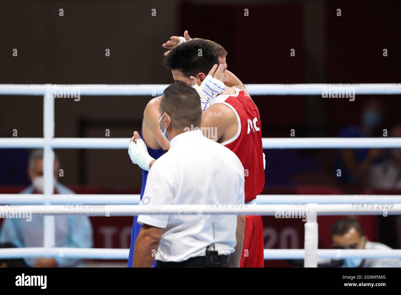 Tokyo, Japan. 26th July, 2021. VERON Francisco Daniel (ARG) in red and ...