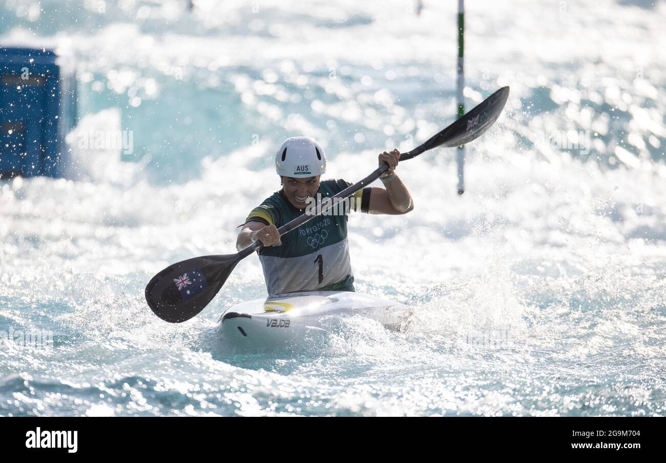 Tokyo, Japan. 27th July, 2021. Jessica Fox of Australia competes during ...