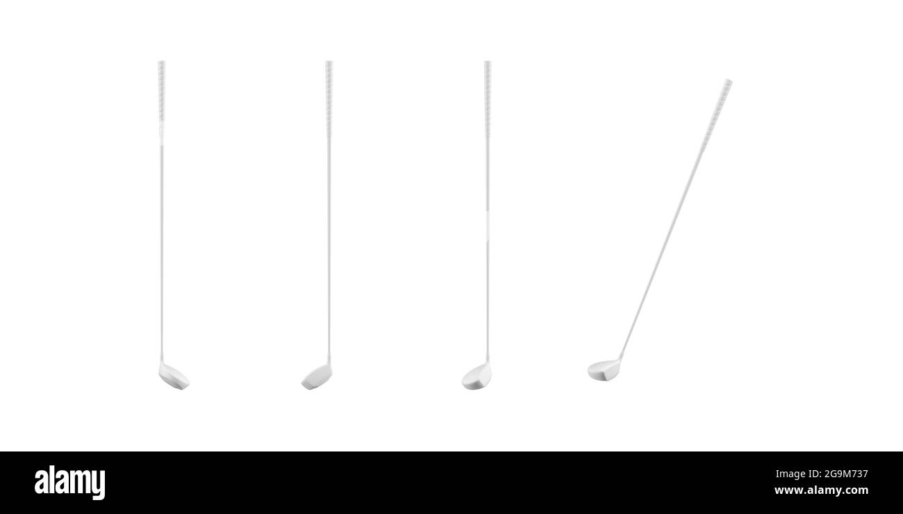 Golf club mockup isolated on white background - 3d render Stock Photo ...