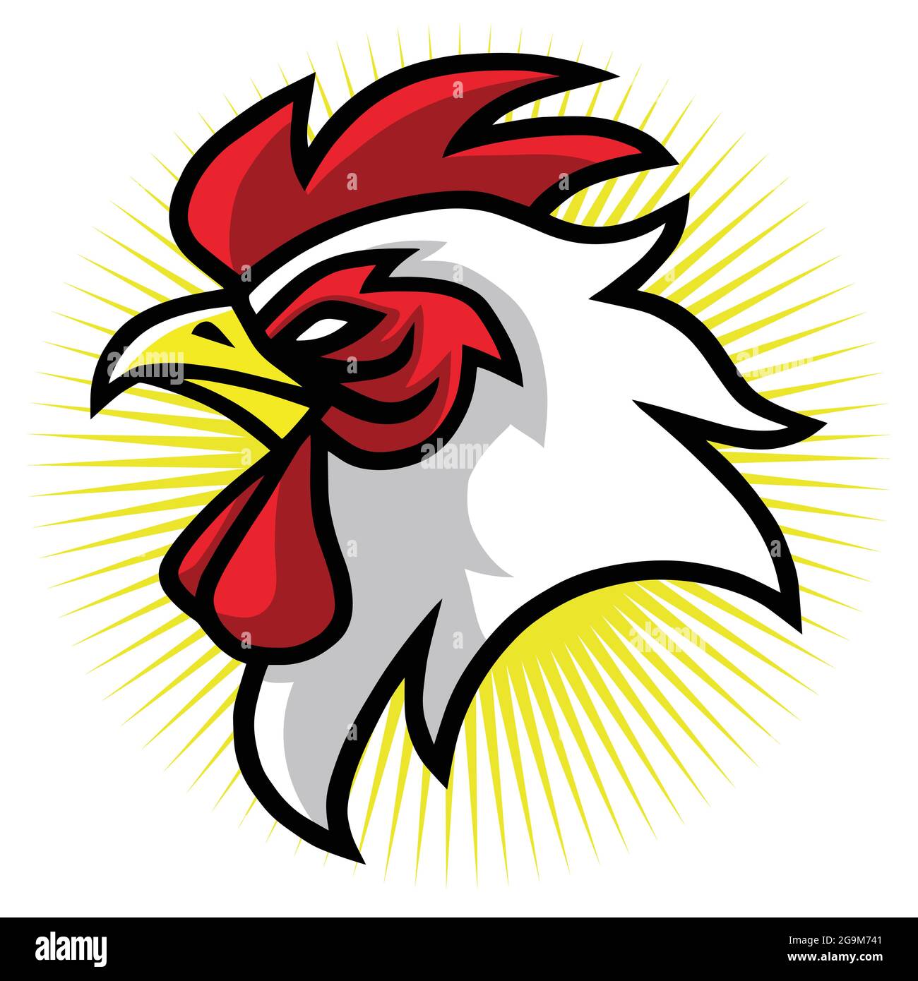 Rooster Mascot Logo Premium Design Vector Illustration Stock Vector ...