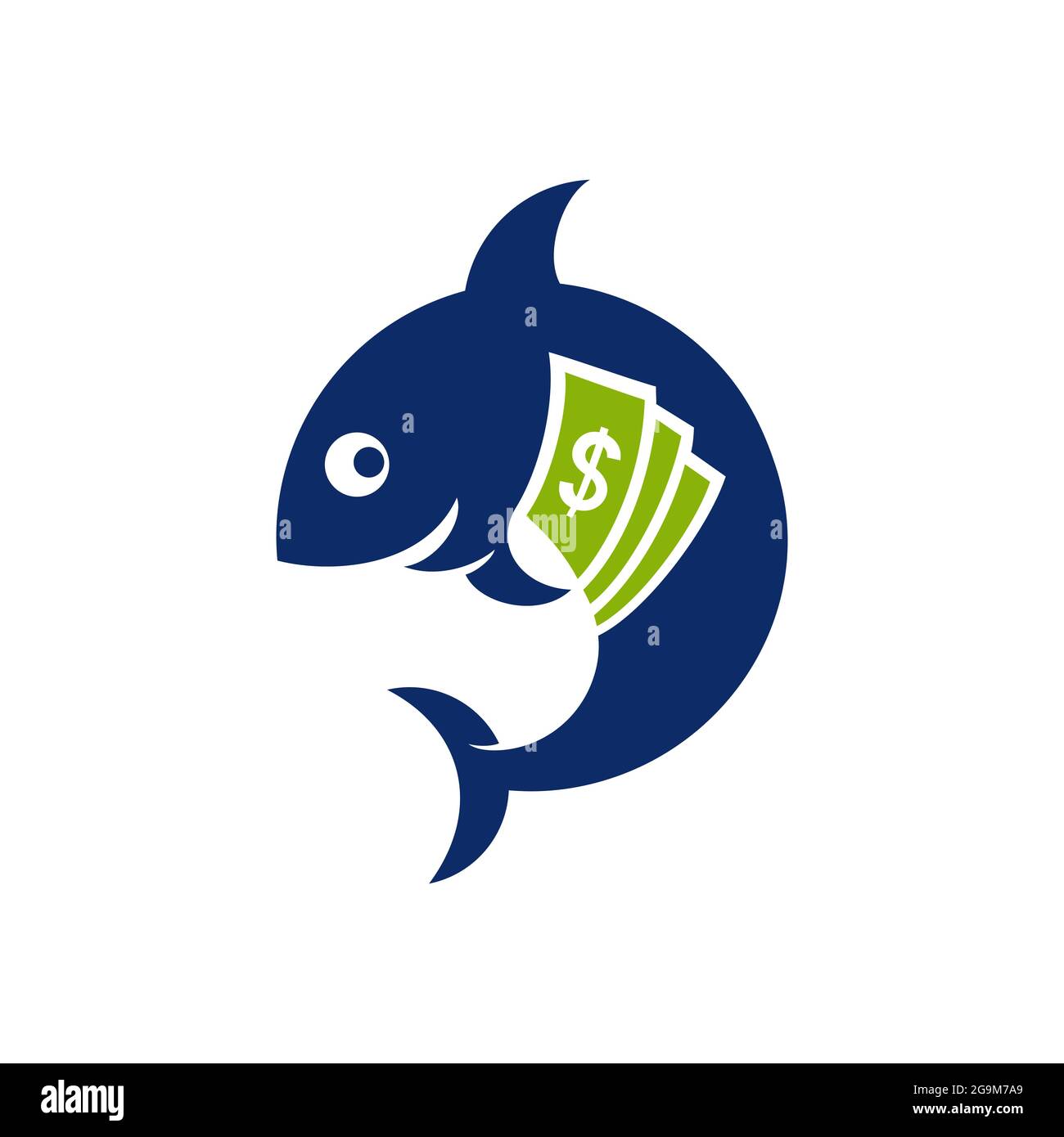 Circle shark logo hi-res stock photography and images - Alamy