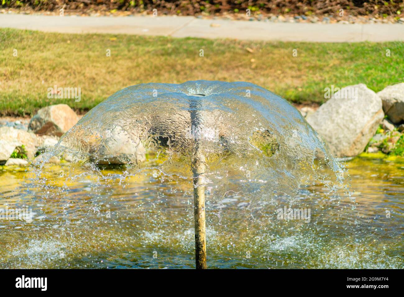 Beautiful garden fountain pond hi-res stock photography and images - Alamy