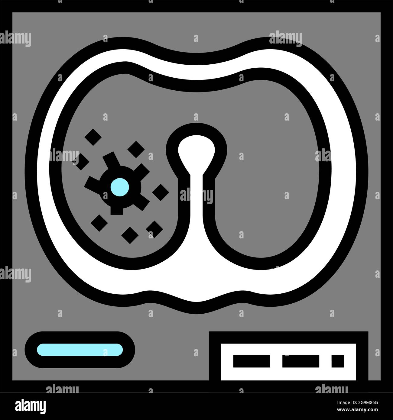 lung mucormycosis color icon vector illustration Stock Vector Image ...
