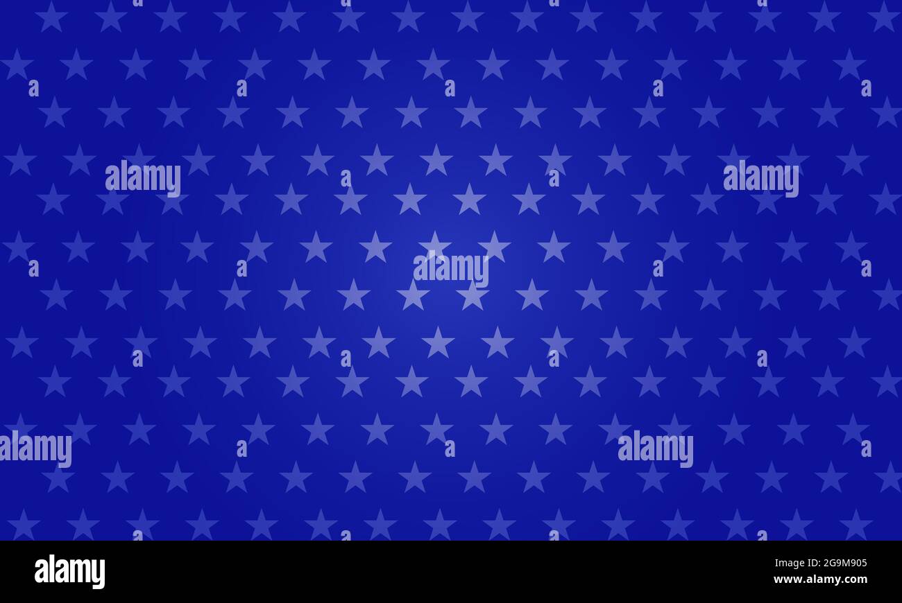 Vector Illustration of blue star background. Design for american ...