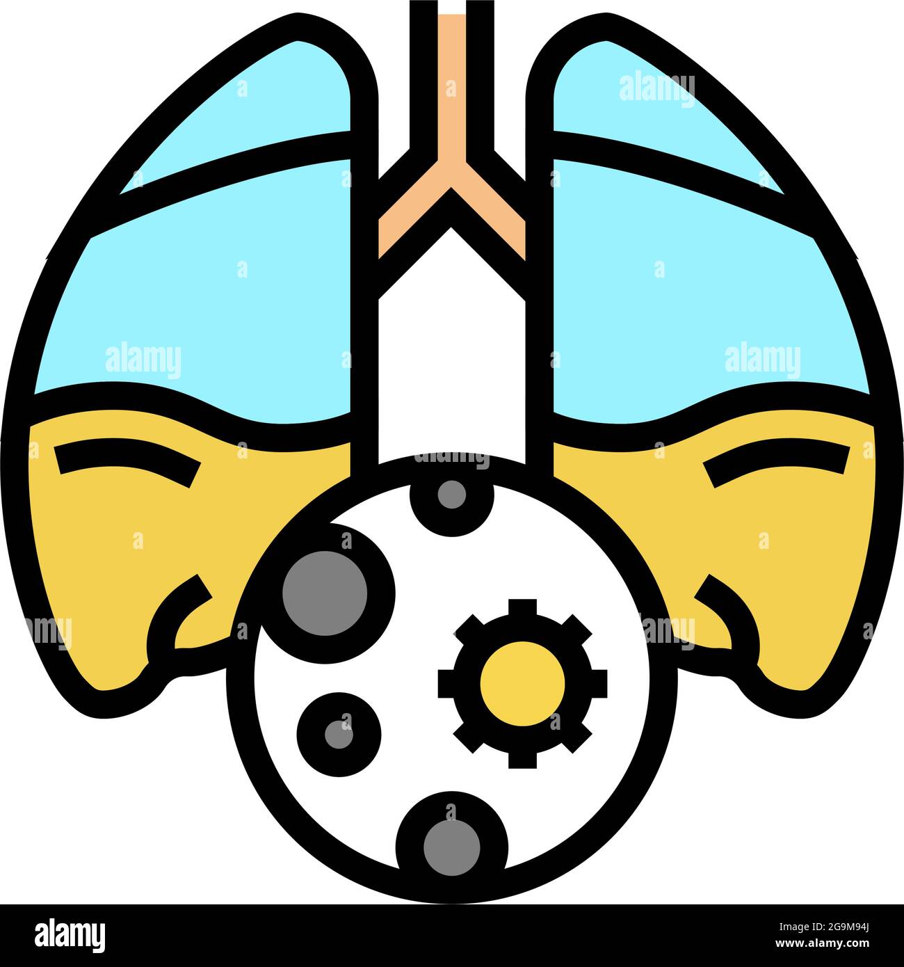 pneumonia inflammation color icon vector illustration Stock Vector ... pneumonia inflammation color icon vector illustration Stock Vector ...