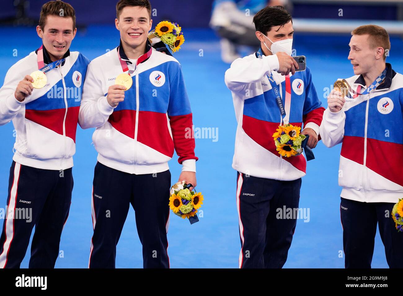 Tokyo, Japan. 26th July, 2021. ROC team group Gymnastics - Artistic ...