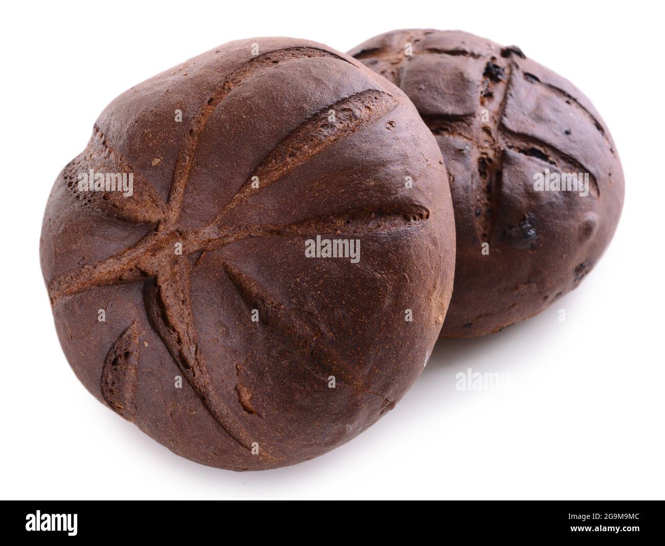 Black bread isolated on white Stock Photo - Alamy