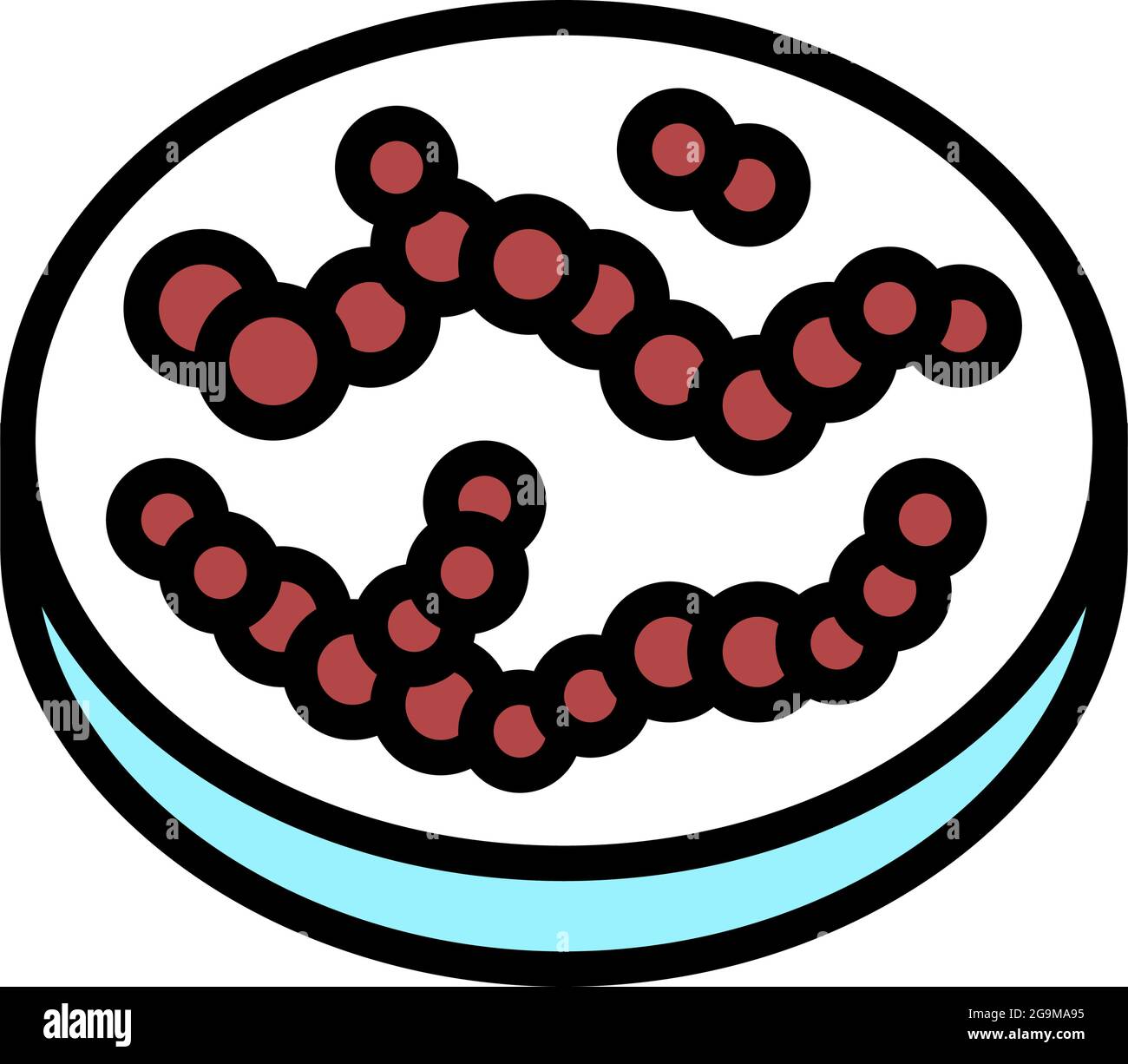 streptococcus bacteria color icon vector illustration Stock Vector ...
