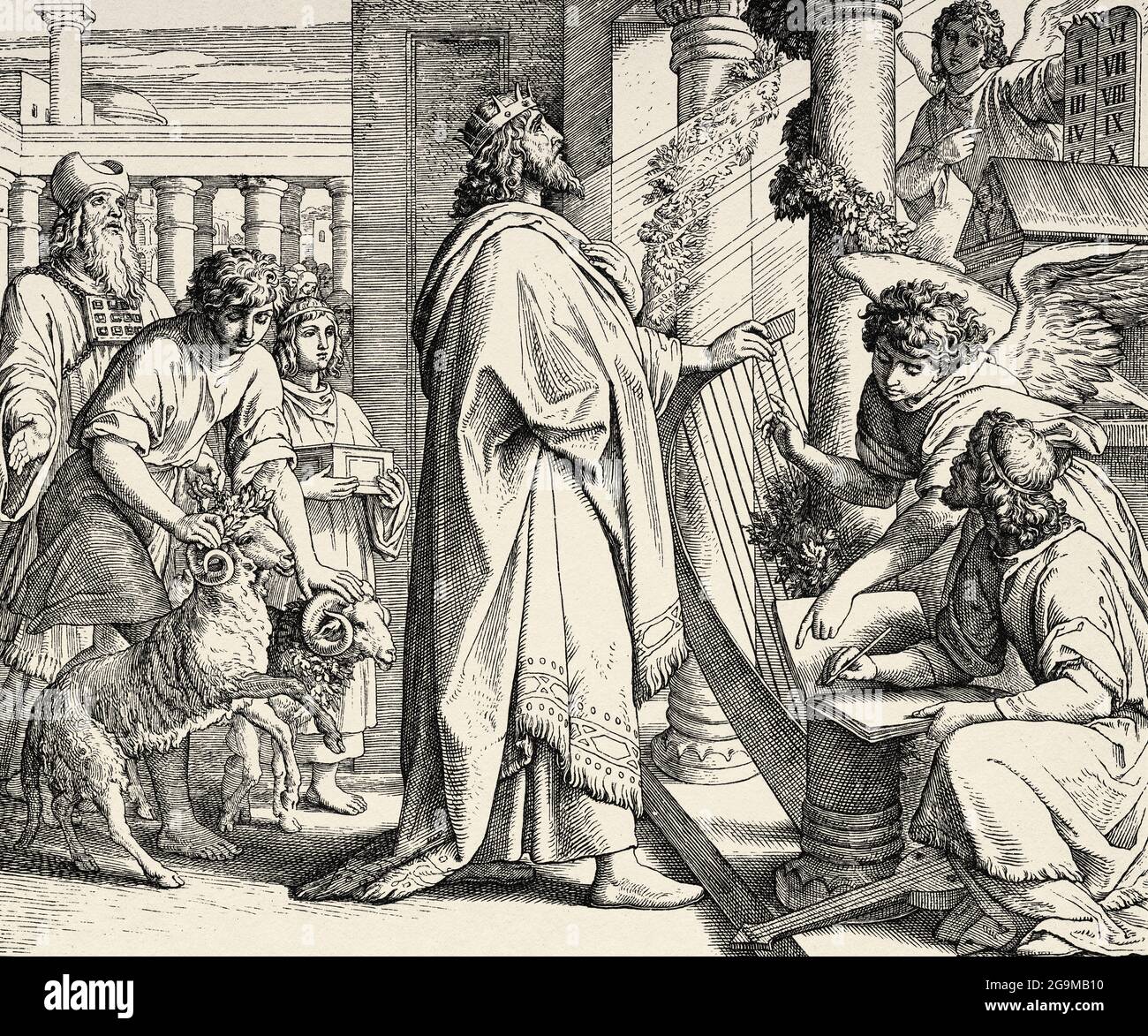 David composed beautiful songs to the Lord. The psalmists, adoration ...