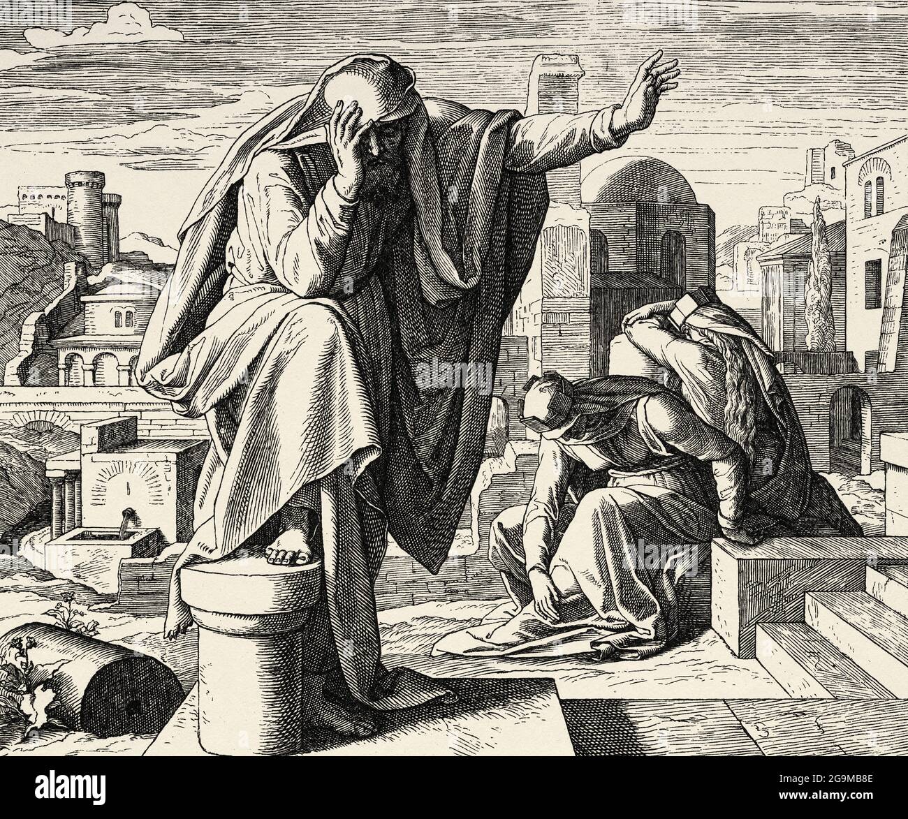 The Lamentations of Jeremiah. After the destruction he cried with ...