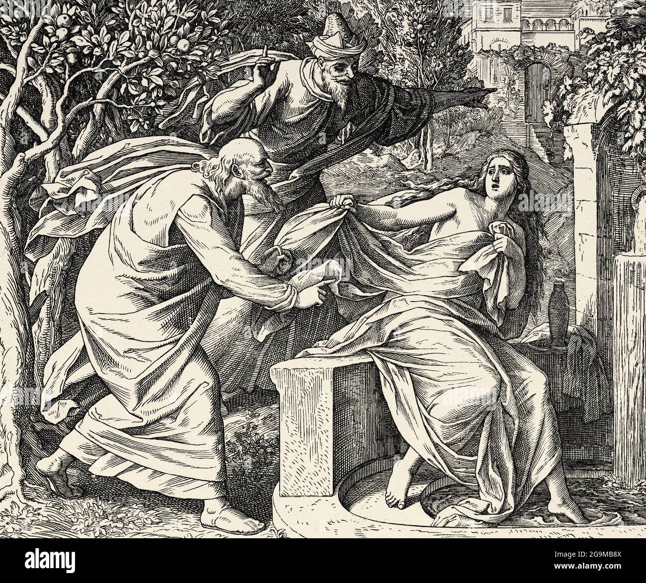 Susanna, Shoshana and the two elder. Two old hypocrites want to outrage ...