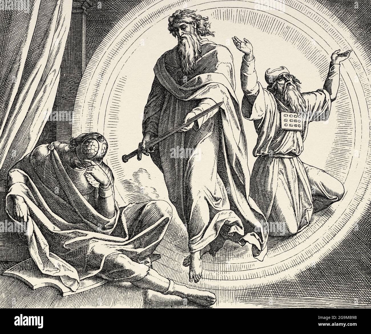 The appearance of Onias and Jeremiah. Judas Maccabeus chosen by God for ...
