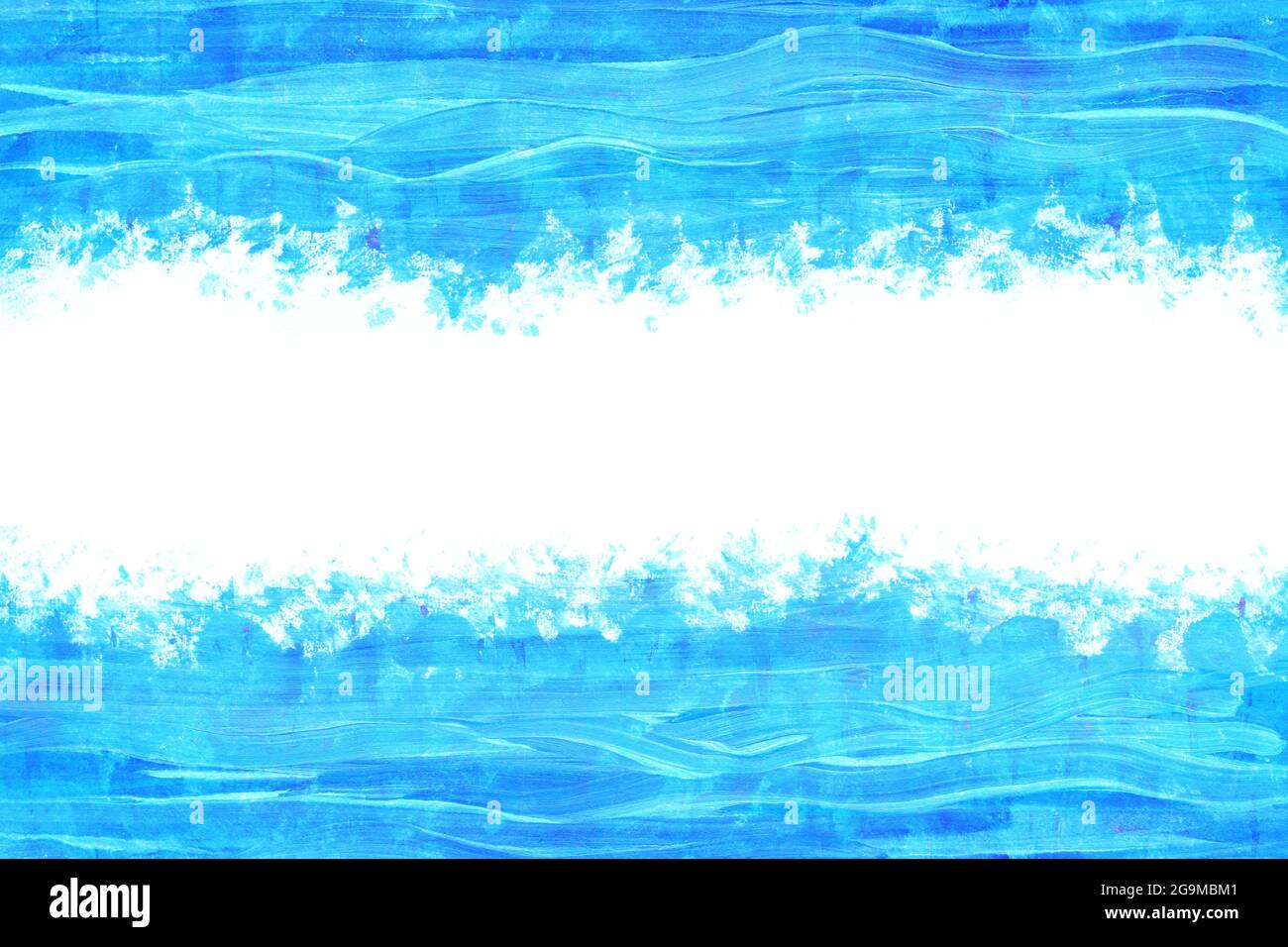 pastel color blue water wave, natural grunge watercolor paint stroke ...