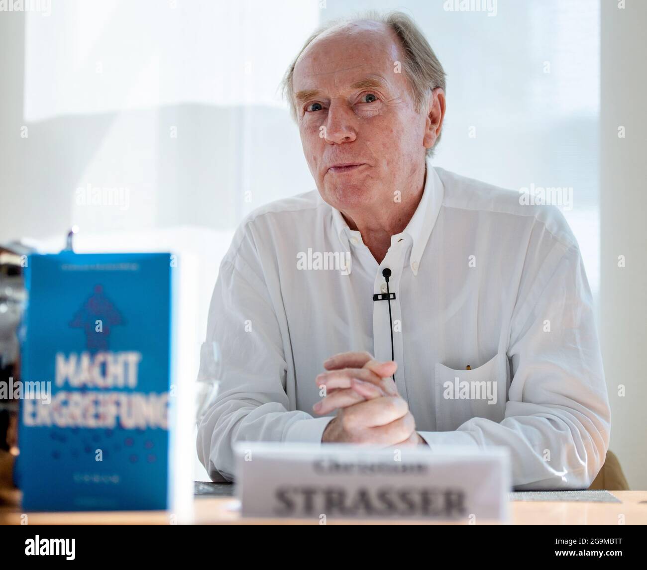 Berlin, Germany. 27th July, 2021. Publisher Christian Strasser speaks ...