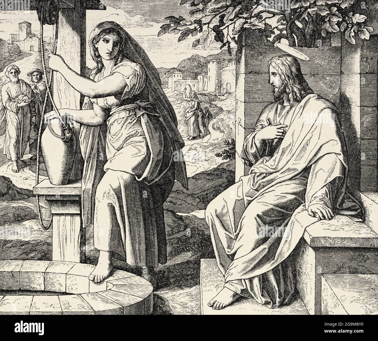 Jesus and the samaritan woman hi-res stock photography and images - Alamy