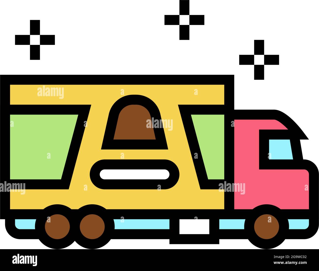 truck transportation candy color icon vector illustration Stock Vector ...