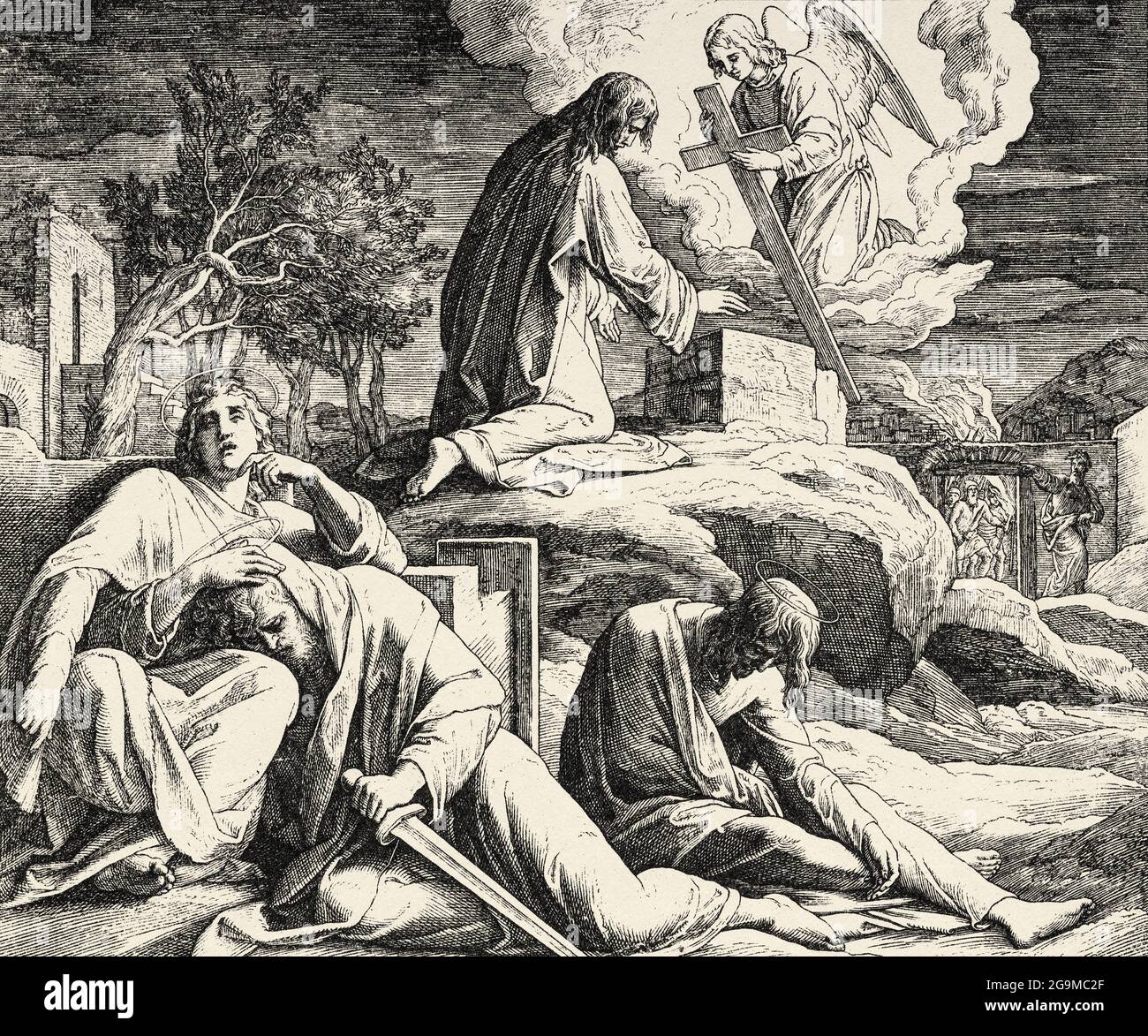 The agony of christ in the garden of olives hi-res stock photography ...