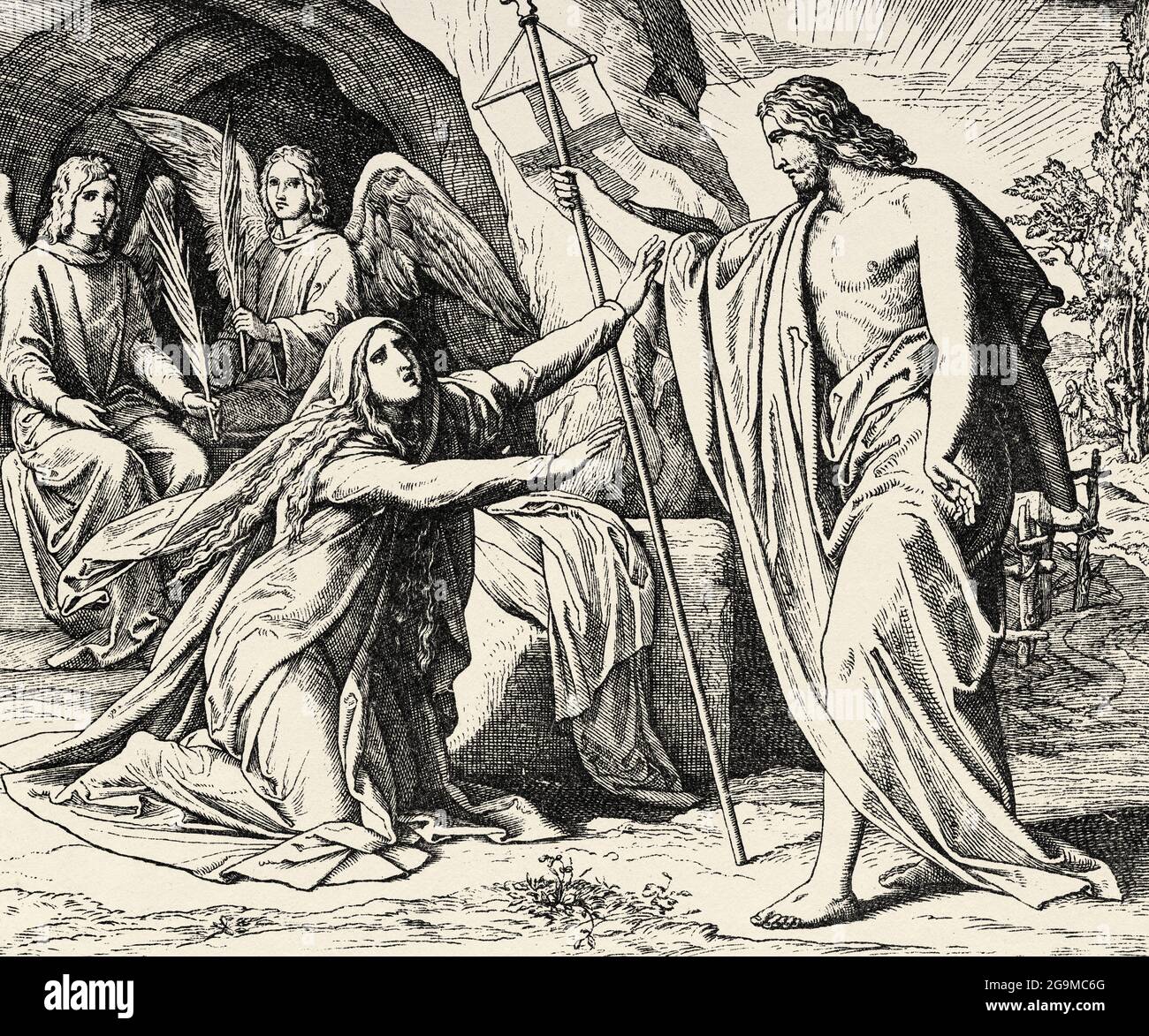Jesus appears to Saint Mary Magdalene. Our Lord Jesus the son of God ...