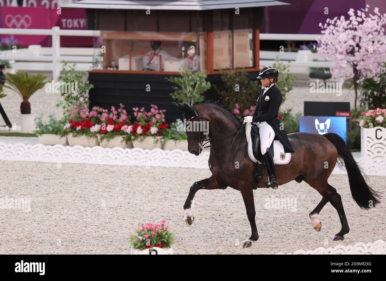 Tokyo, Japan. 27th July, 2021. Equestrian Sport/Dressage: Olympia, Team ...