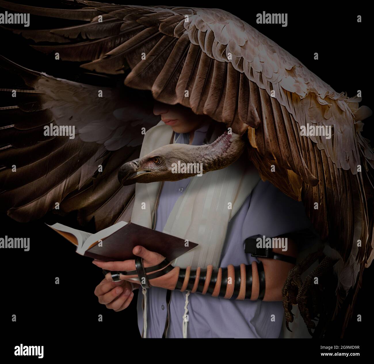 Jewish Boy and vulture Stock Photo - Alamy