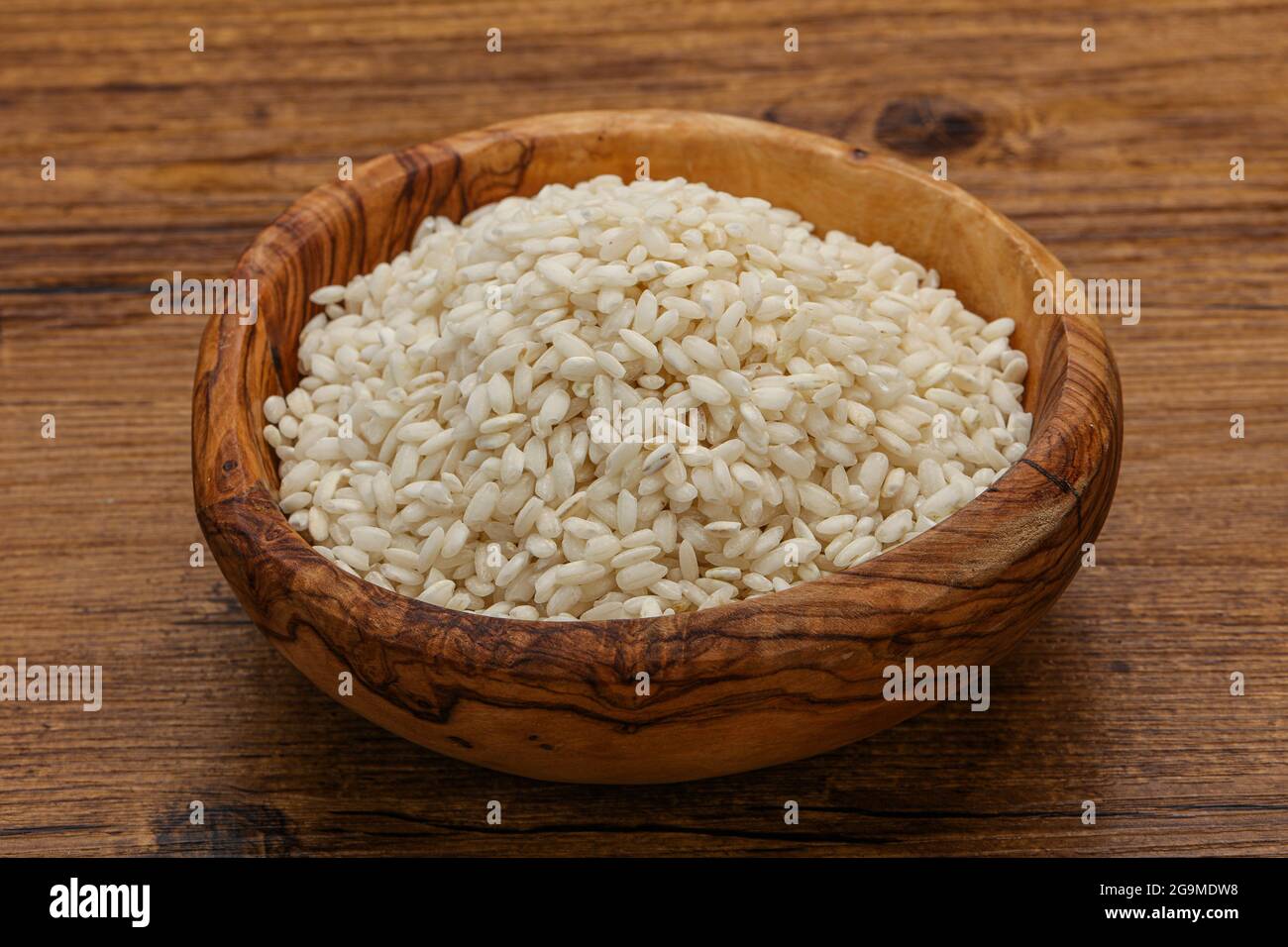 Raw Italian arborio rice for Risotto Stock Photo - Alamy