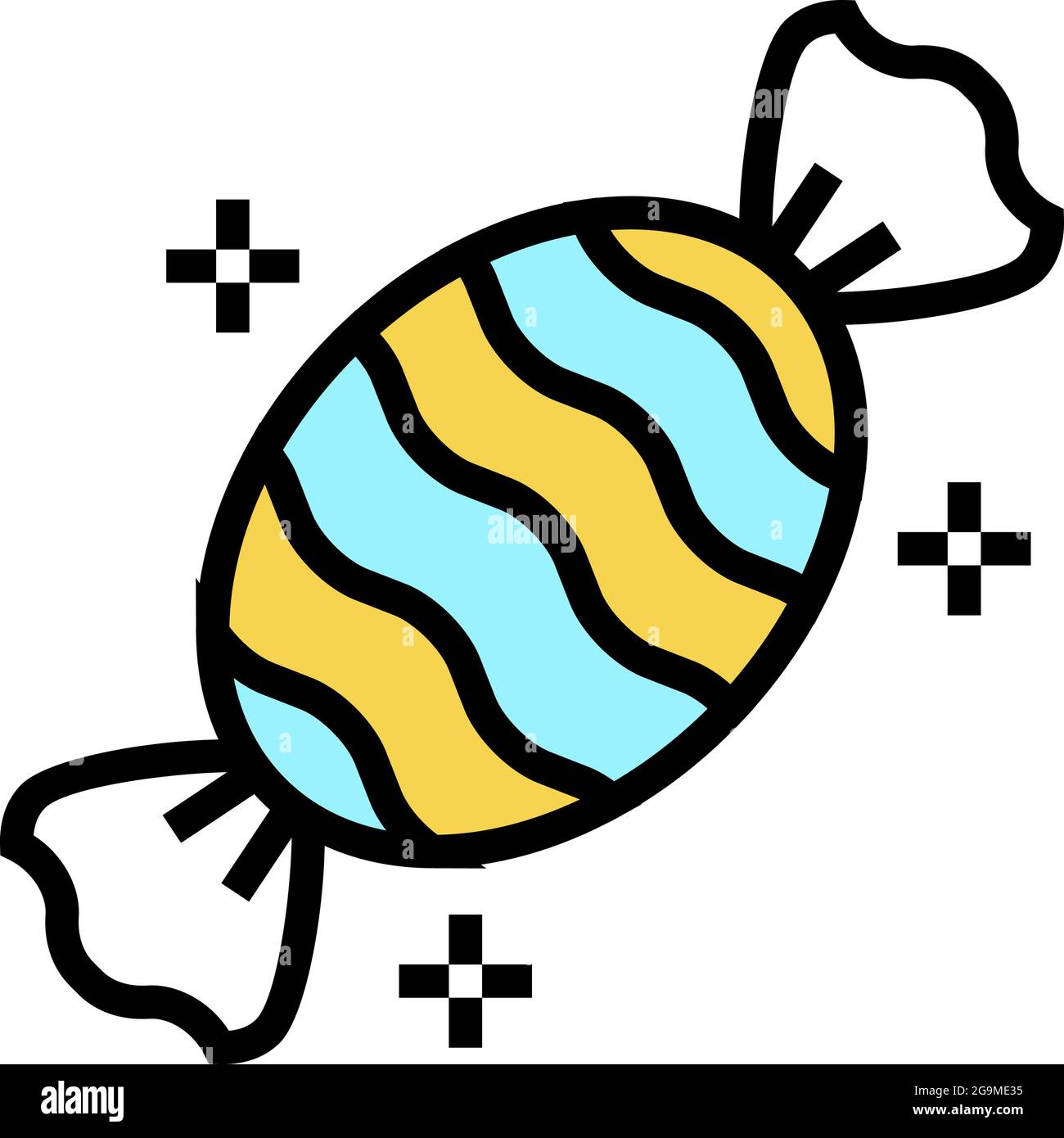 sweet candy color icon vector illustration Stock Vector Image & Art - Alamy