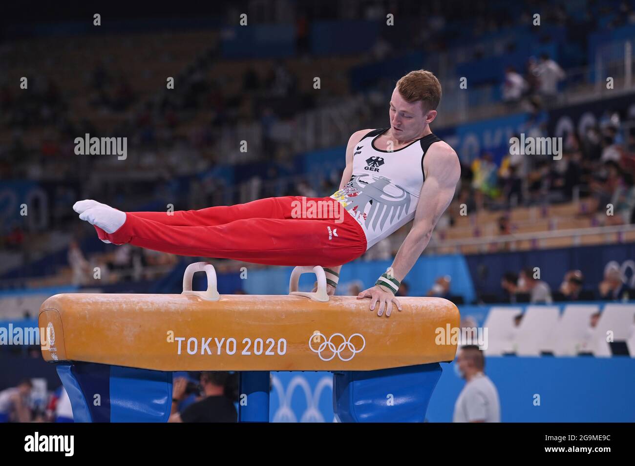 Tokyo, Japan. 26th July, 2021. Nils DUNKEL (GER), Aktion SeitPferd ...