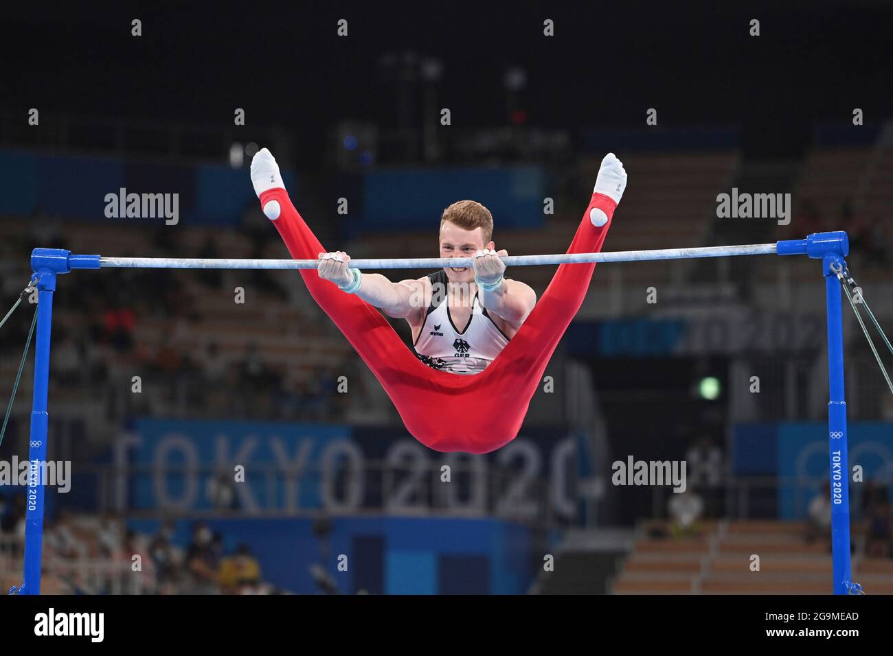 Tokyo, Japan. 26th July, 2021. Nils DUNKEL (GER), action bar ...
