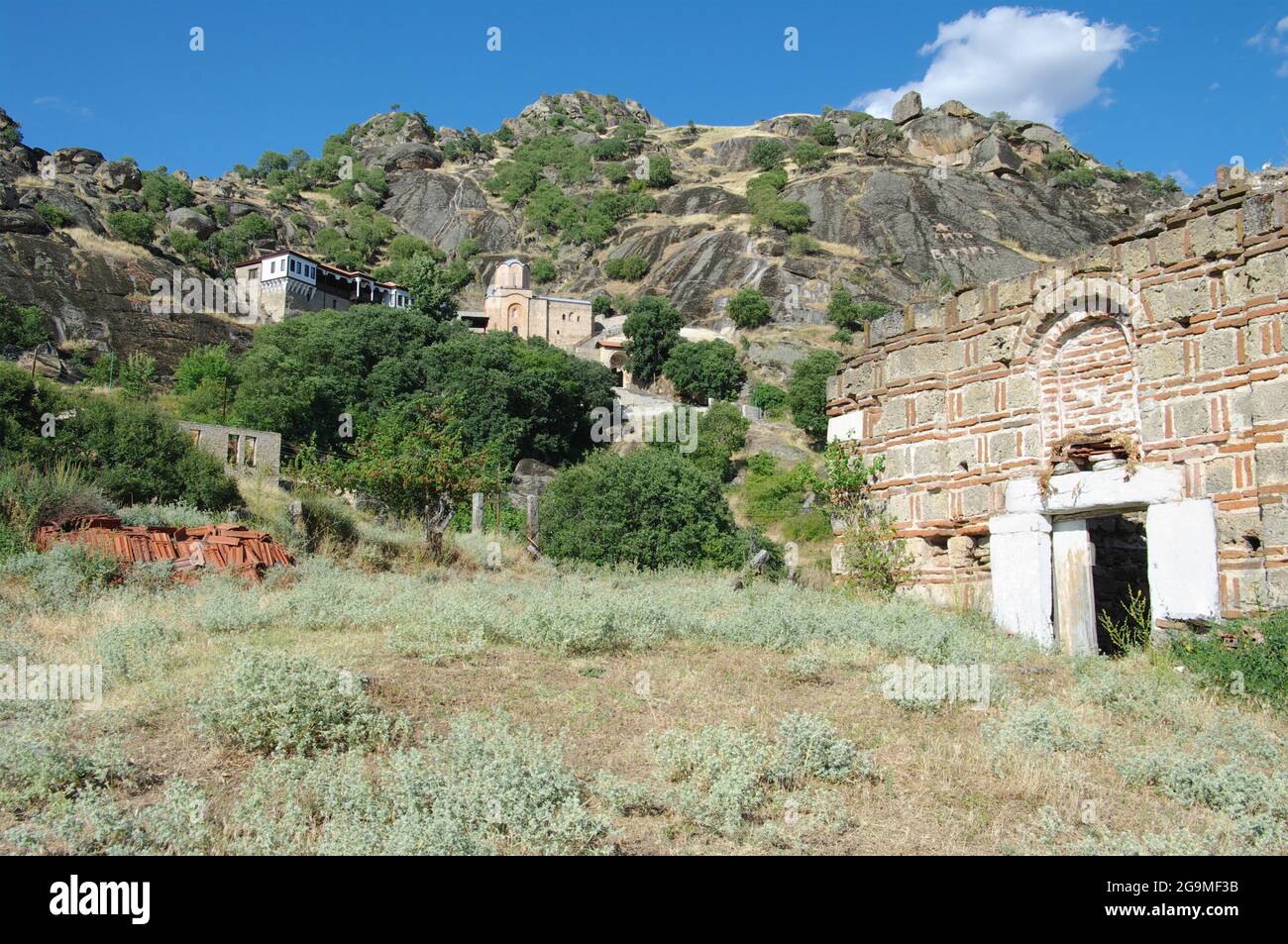 St. Atanas Church, on background the Monastery Holy Archangel Michael ...