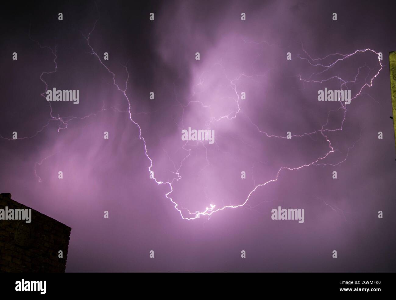 Thunder and lightning Stock Photo - Alamy