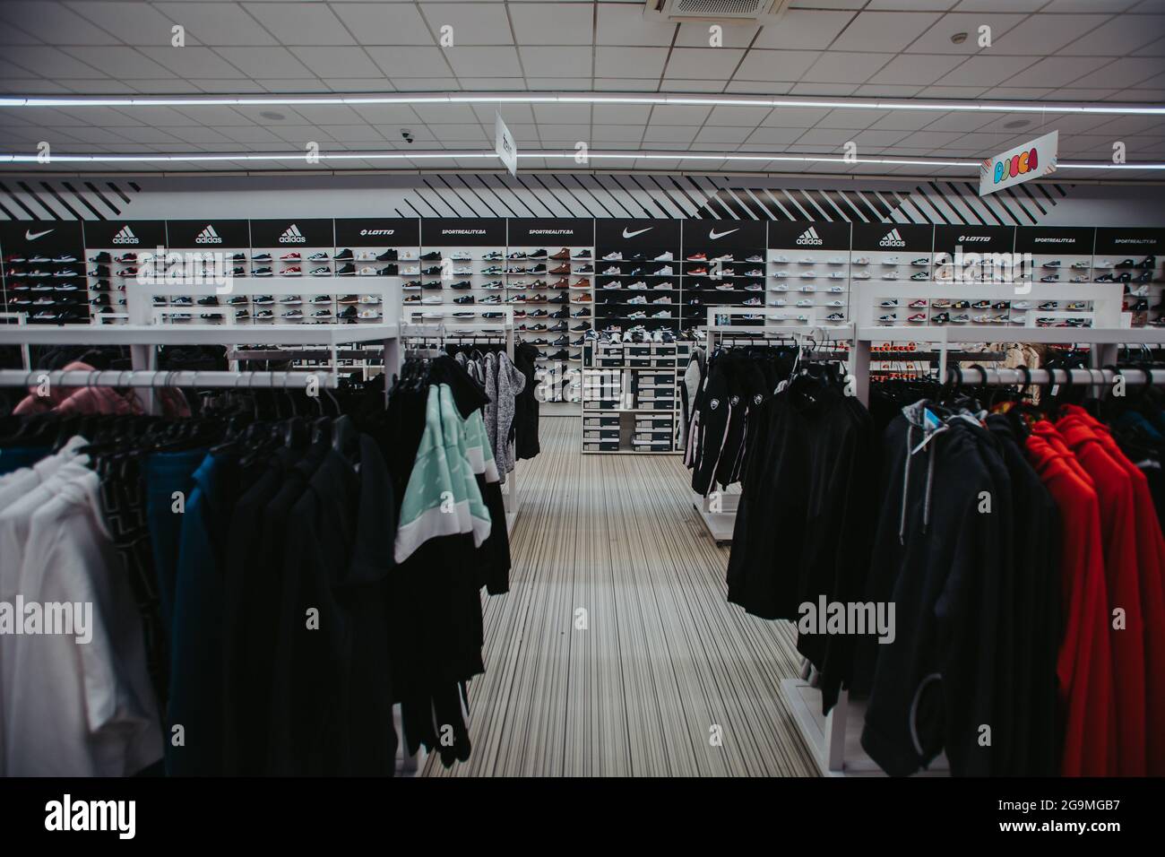 SARAJEVO, BOSNIA AND HERZEGOVINA - Nov 02, 2020: A sports equipment ...