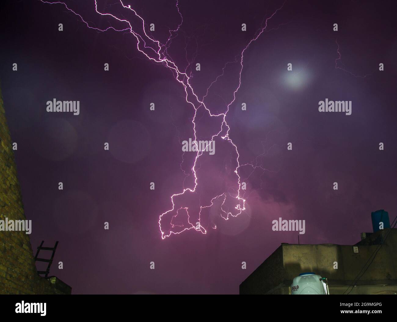 Thunder and lightning Stock Photo - Alamy