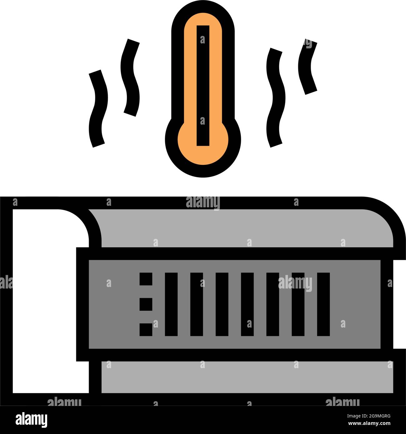 floor heater color icon vector. floor heater sign. isolated symbol ...