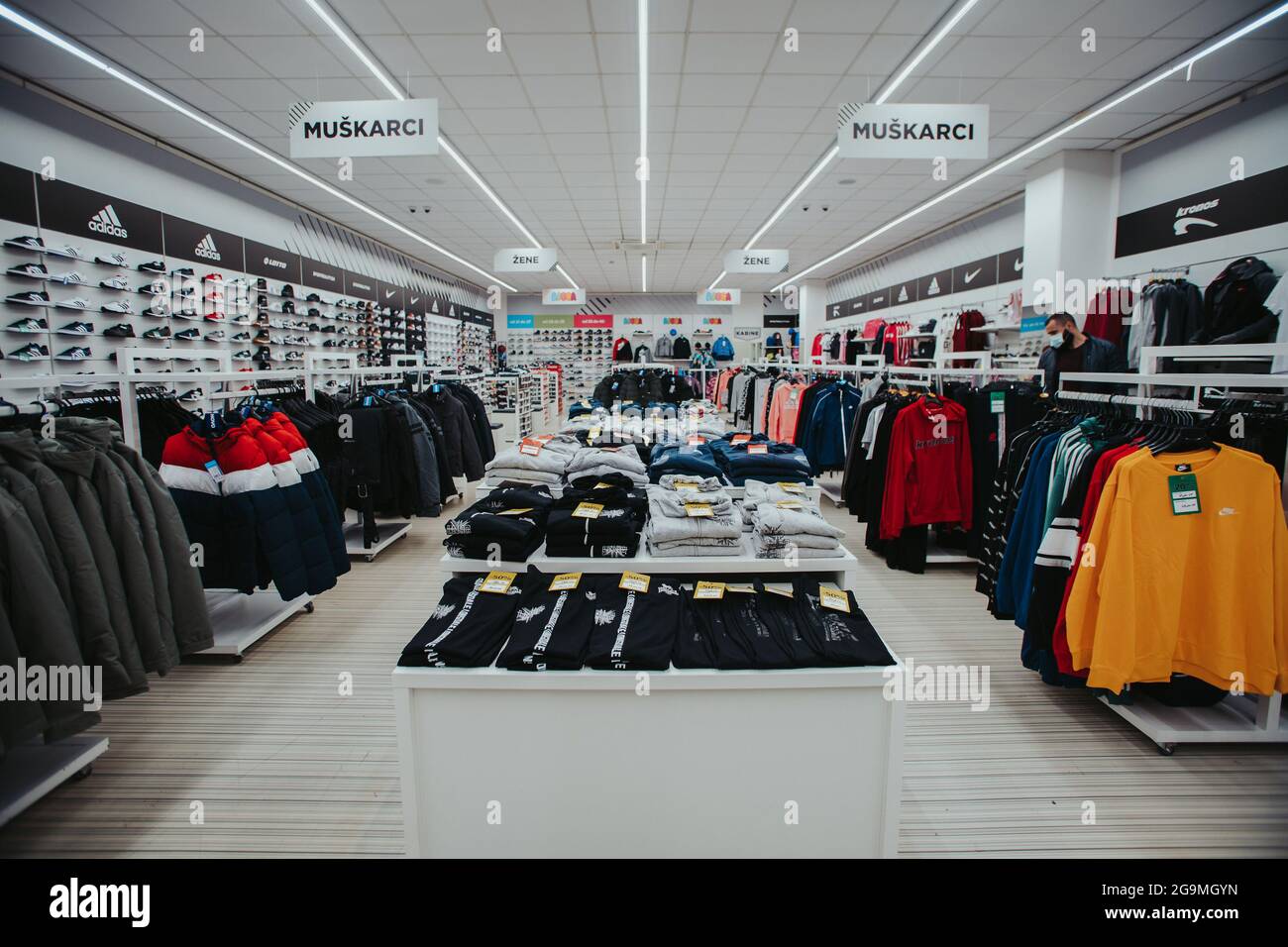 SARAJEVO, BOSNIA AND HERZEGOVINA - Nov 02, 2020: A sports equipment ...