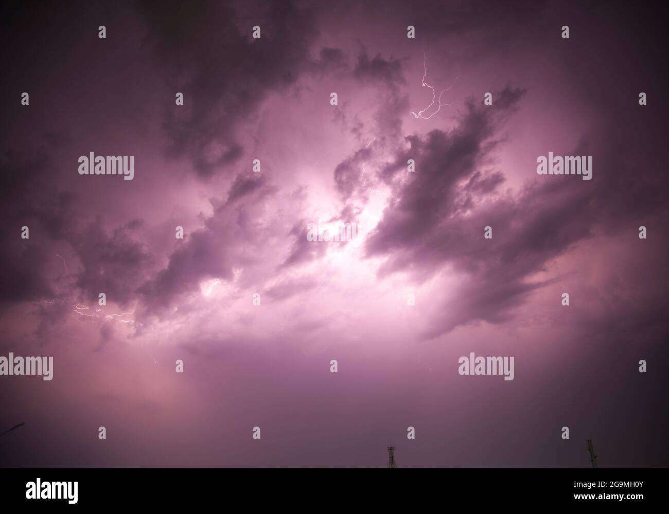 Thunder and lightning Stock Photo - Alamy